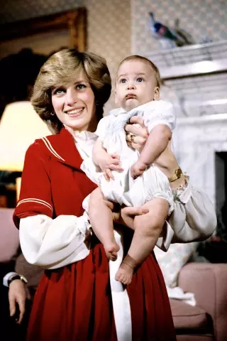 Ang Princess of Wales ug Prince William 1983