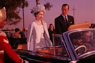 Dronningen og Prins Philip i Delhi 1961