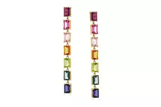 Gemma Rainbow Drop Earrings 840 suzannekalan.com