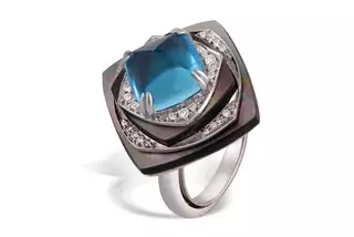 Anello a strati Nazar in topazio blu 2510 ananya.com