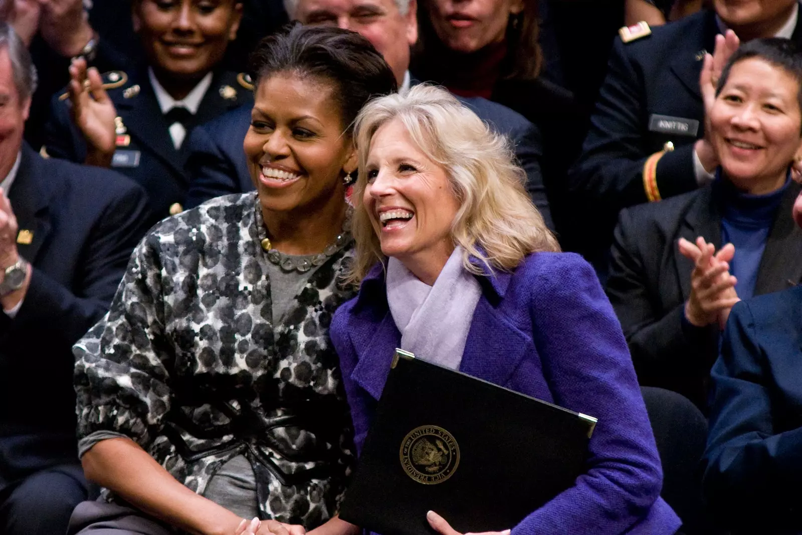 Michelle Obama an Jill Biden