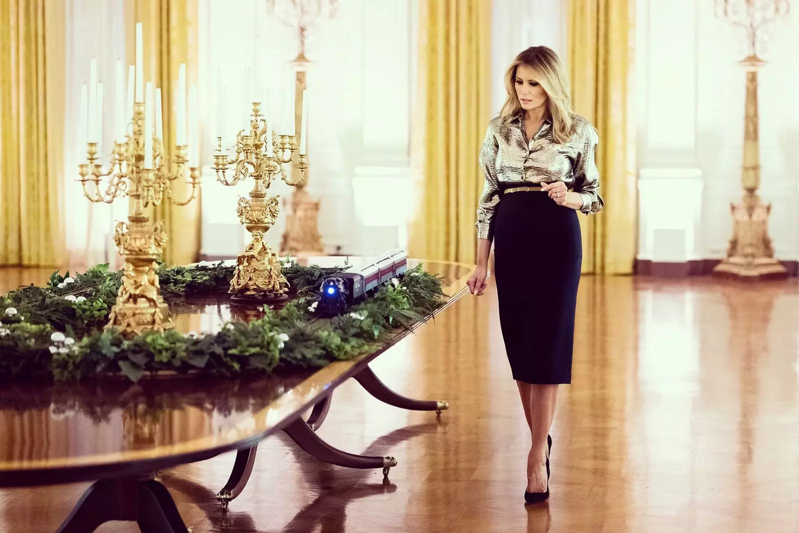 Melania Trump dévoile les décorations de Noël de la Maison Blanche