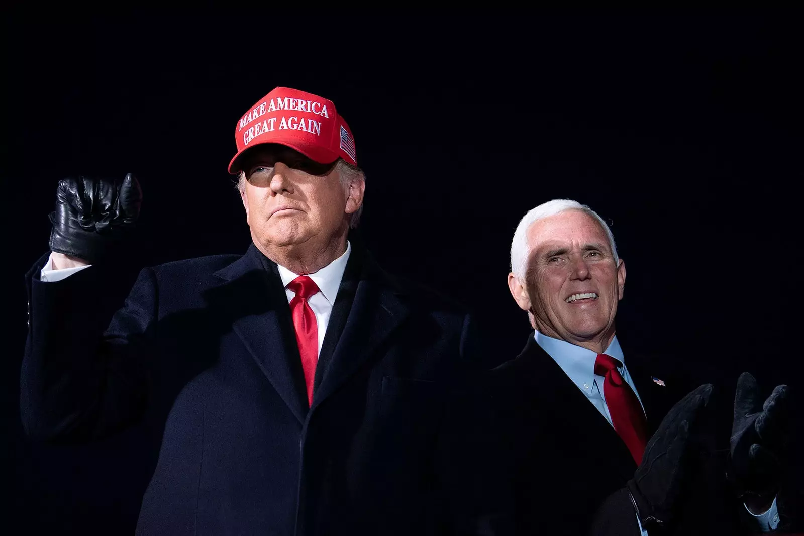 Donald Trump ជាមួយ Mike Pence