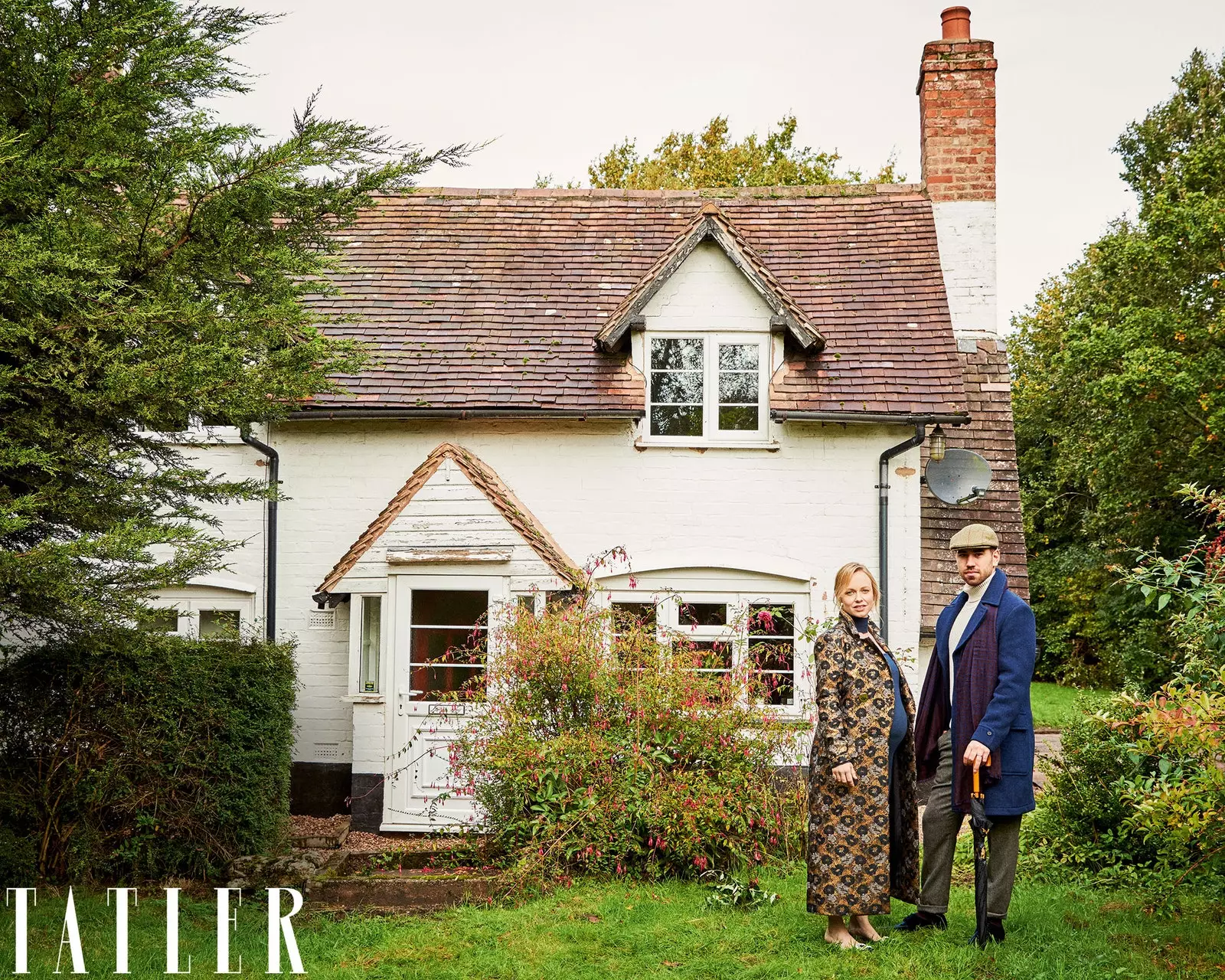 O conde e a condesa de Yarmouth William e Kelsey na súa casa actual fóra dos terreos de Ragley Hall