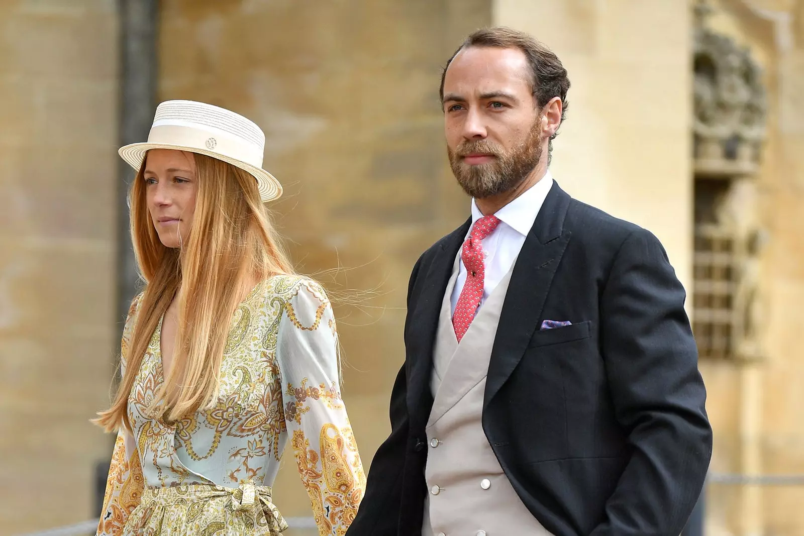 James Middleton i Alizee Thevenet na ślubie Lady Gabrielli Windsor