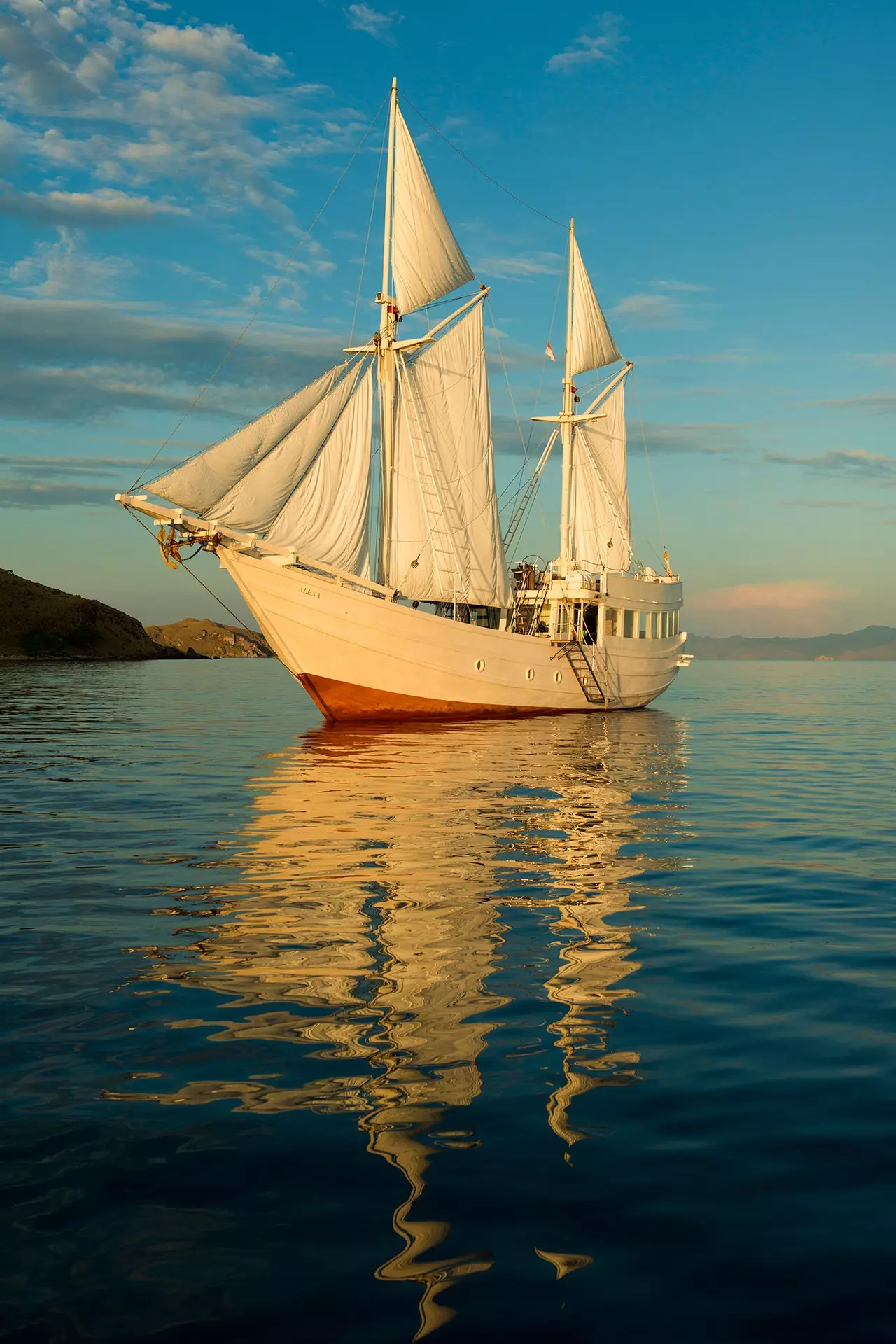 Lyxyacht ombord på Alexa