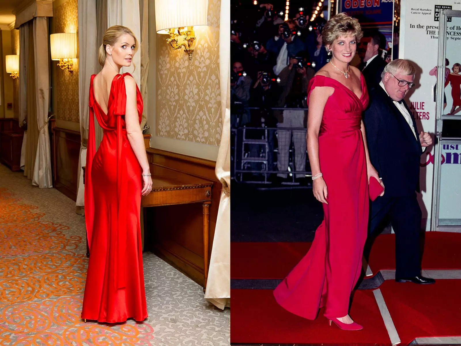 Si Lady Kitty Spencer mitambong sa Alberta Ferretti AW20 human sa party nga si Diana Princess of Wales mitambong sa Premiere sa Just...