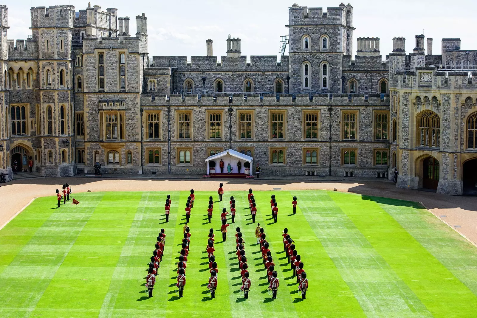 Trooping the Color odbyło się w zamku Windsor w 2020 roku z powodu ograniczeń związanych z koronawirusem