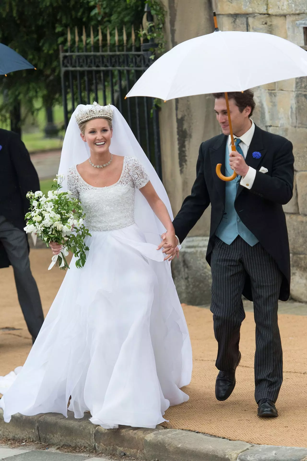 Lady Melissa Percy en Thomas van Straubenzee na hun huwelijk in 2013