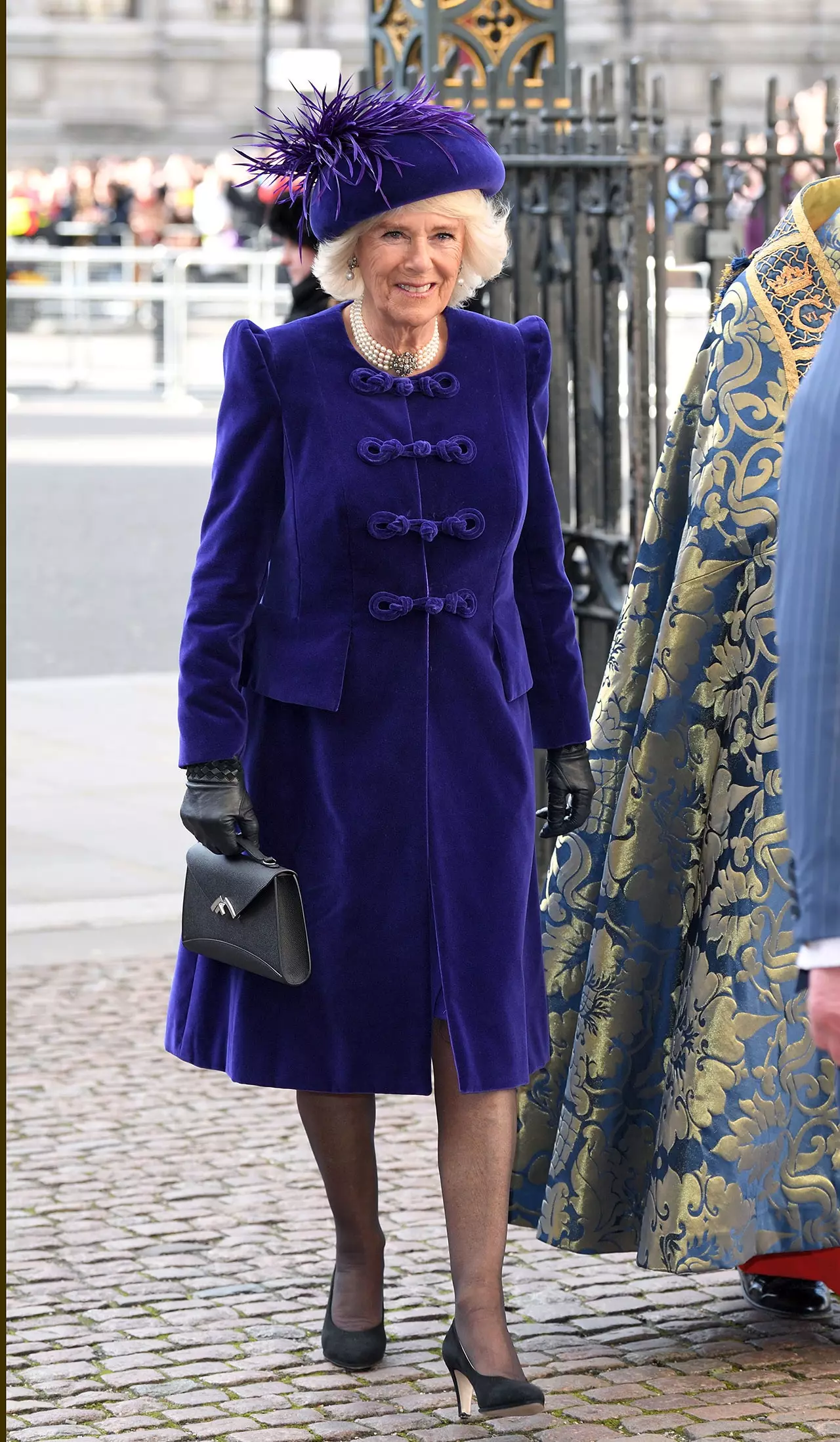 A Duchess aku Cornwall akufika ku msonkhano wa Commonwealth Day ku Westminster Abbey 2019