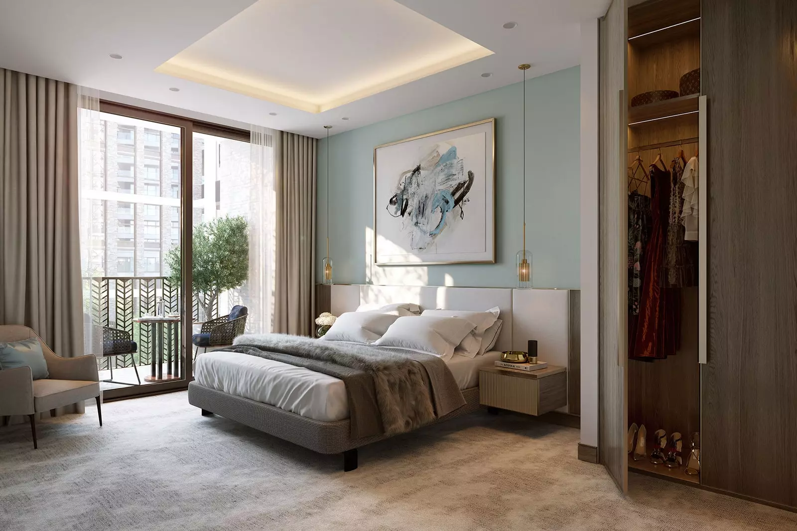 La chambre principale du One St. John's Wood