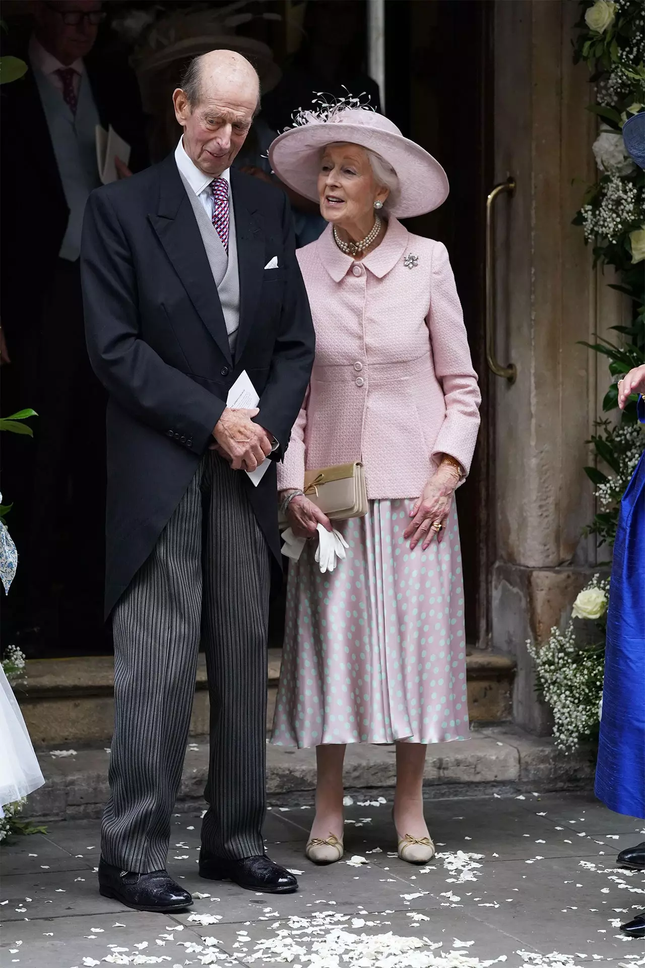 O duque de Kent e a princesa Alexandra