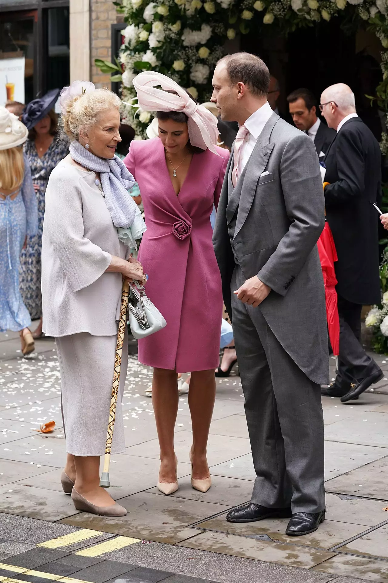 A princesa Michael de Kent con Lord e Lady Frederick Windsor