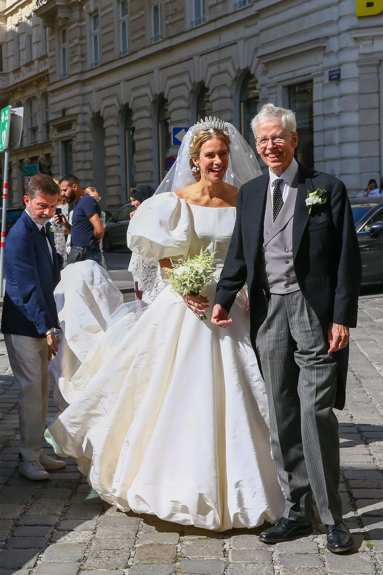 Princess Maria Anunciata na baba yake Prince Nikolaus wa Liechtenstein