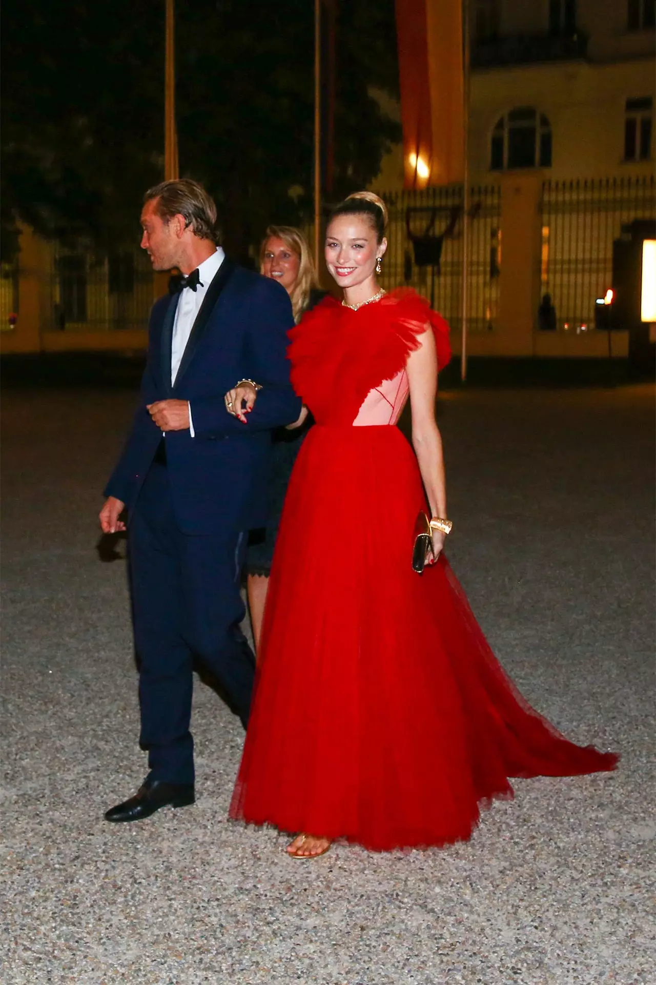 Beatrice Borromeo dhe Pierre Casiraghi duke mbërritur në pritjen e dasmës