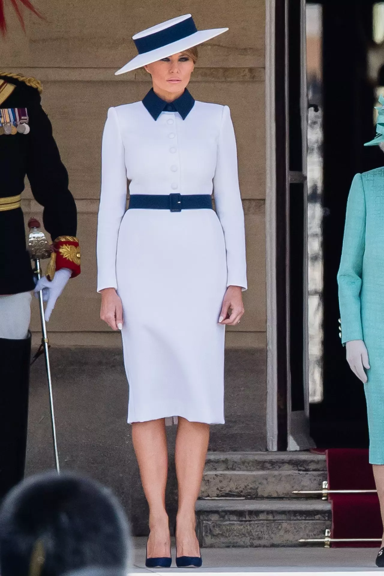 Mtindo wa ziara ya jimbo la London Melania Trump