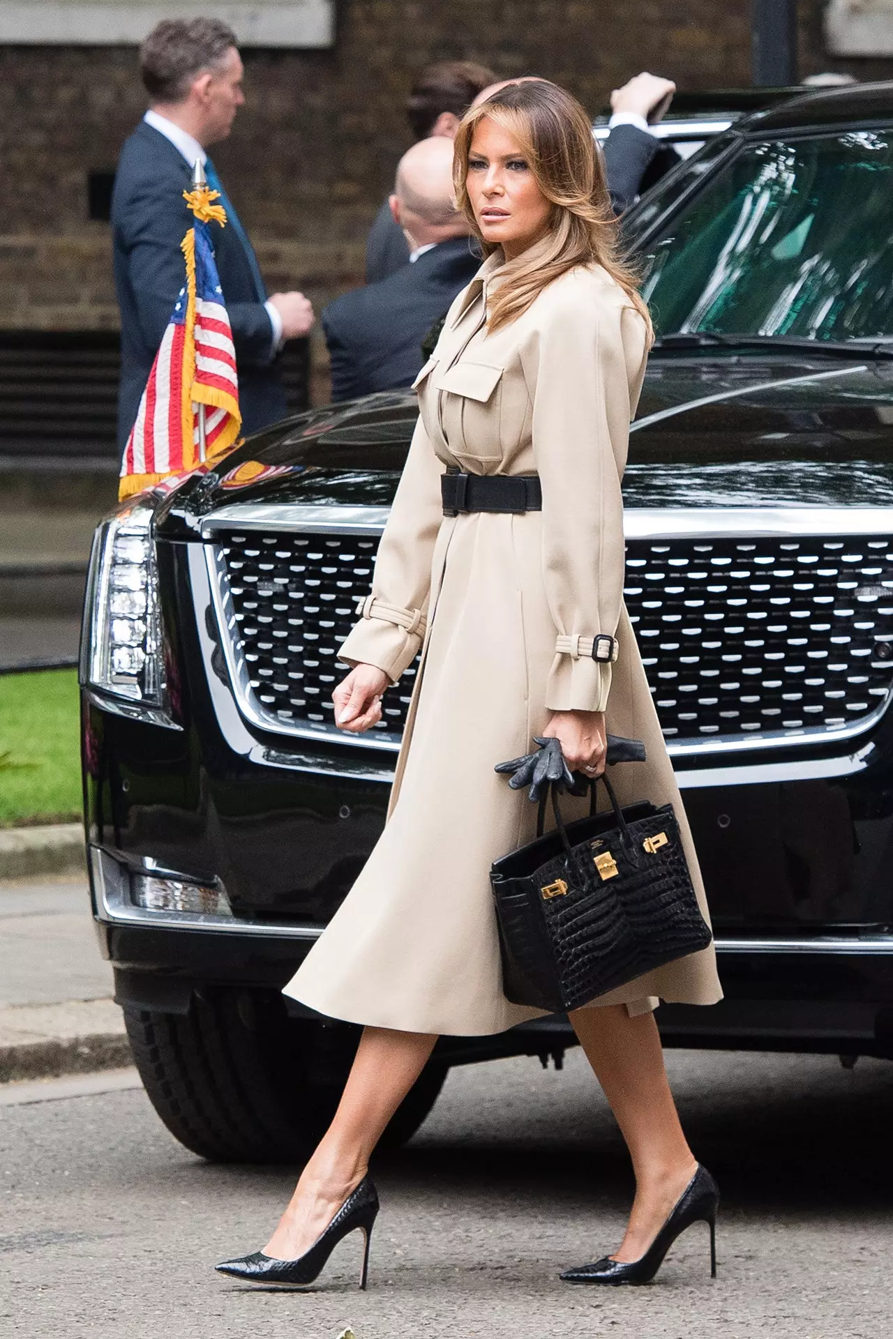 Melania Trump London statsbesök stil