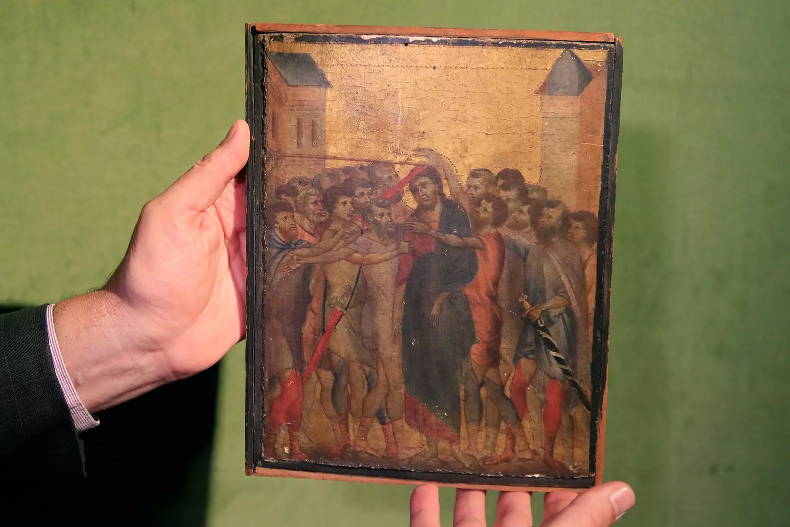 Cimabue Painting Discovery I Paris Kök att gå på auktion