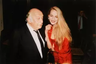 Rupert en Jerry Hall 1993.