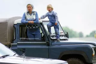 Princezná Royal a Zara Phillips na Windsor Horse Show 1985