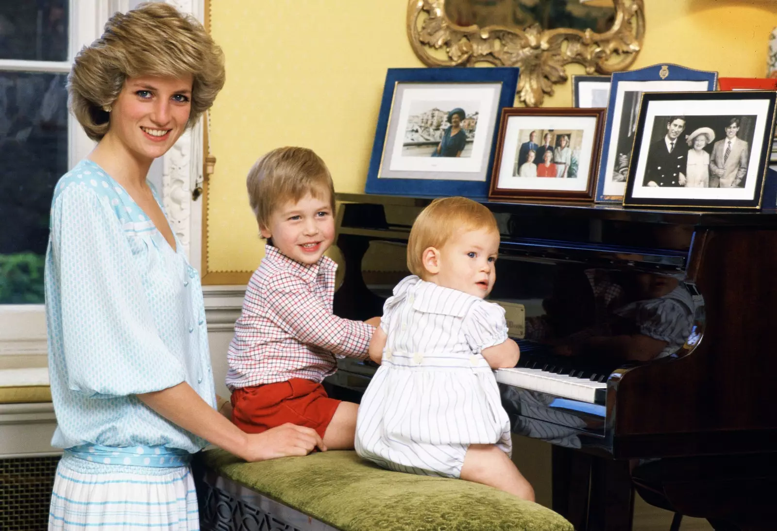 Diana Księżna Walii Książę William i Price Harry