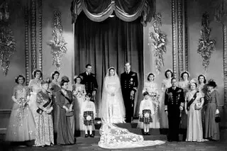 Als Brautjungfer bei der Hochzeit der Königin und des Herzogs von Edinburgh 1947