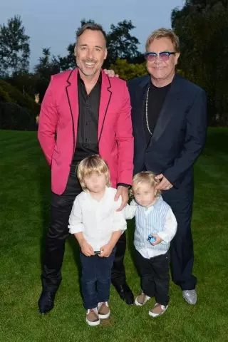 David Furnish en Sir Elton John