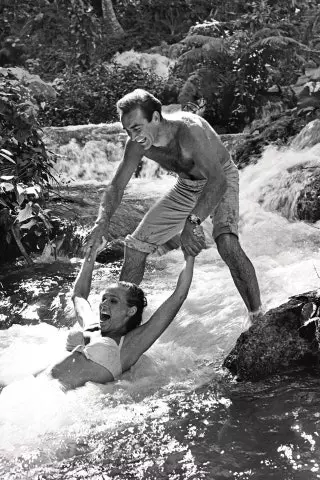 Ursula Andress e Sean Connery in Giamaica 1962