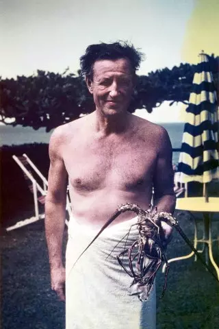 Ian Fleming ao amin'ny Goldeneye c. 1960