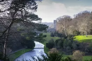 Fountains Abbey lan Studley Royal North Yorkshire Ing sawetara taman, sampeyan bakal nemokake Cistercian ...