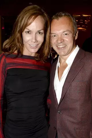 Tara PalmerTomkinson and Graham Norton