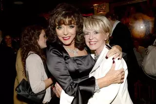 Joan Collins and Gloria Hunniford