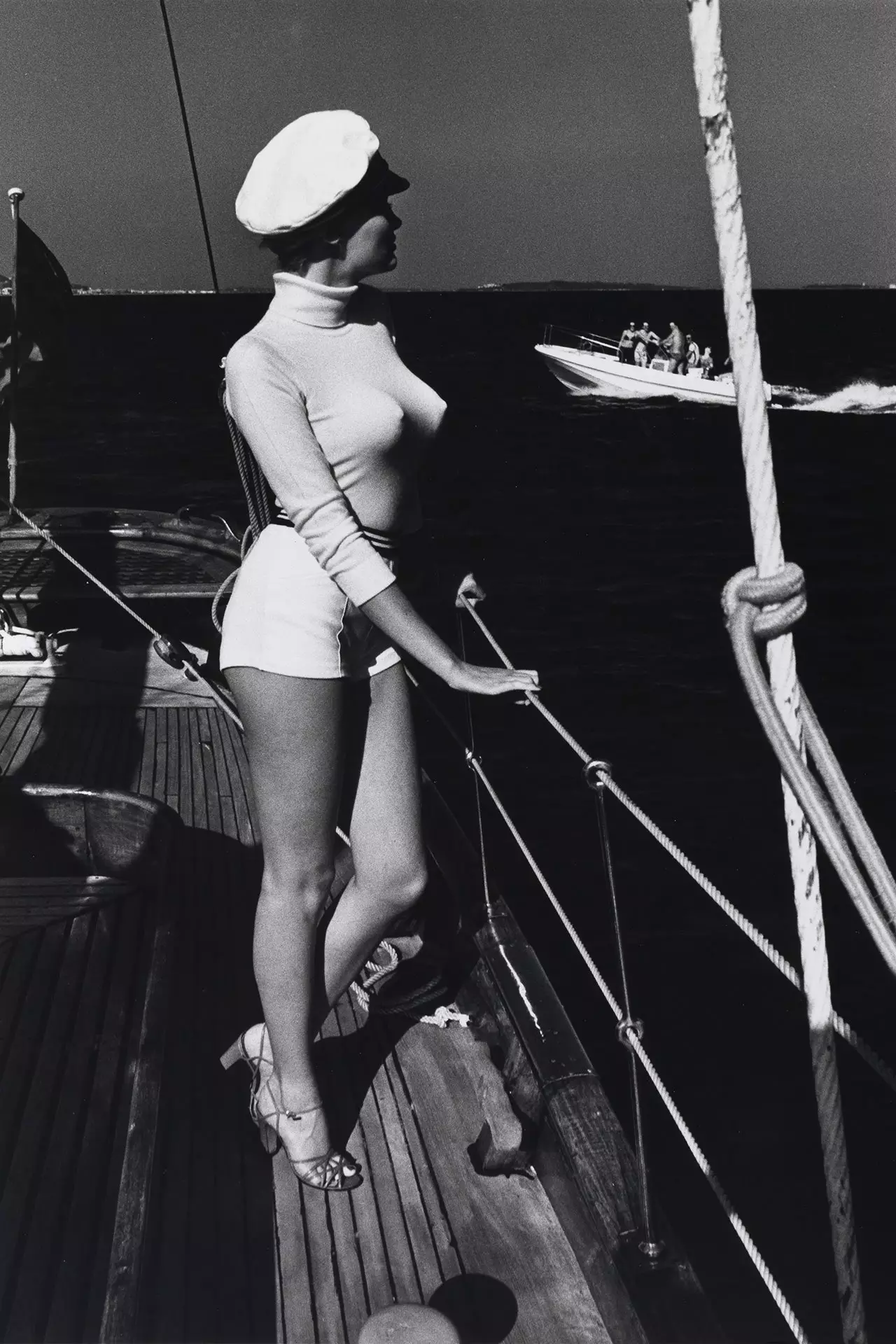 Winnie di Deck Off the Coast of Cannes 1975