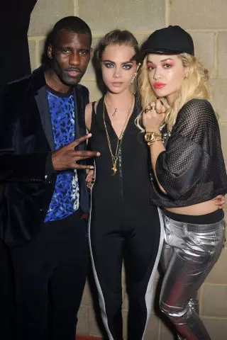 Cara Delevingne Rita Ora และ Wretch 32