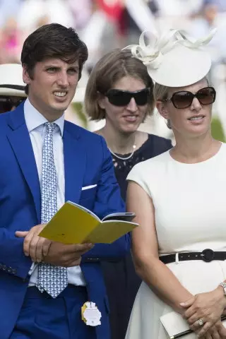 Jake Warren and Zara Tindall