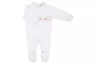 Smocked sleepsuit