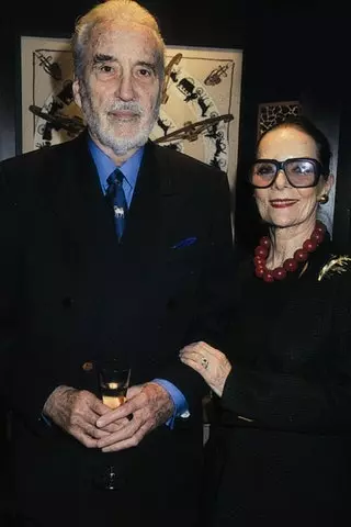 Christopher Lee och Mrs Christopher Lee