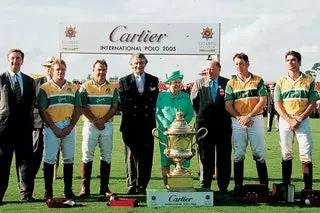 Leon Reardon Arnaud Bamberger The Queen Major Christopher Hanbury und das Australian Polo Team