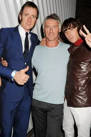 Bradley Wiggins Paul Weller dan Miles Kane