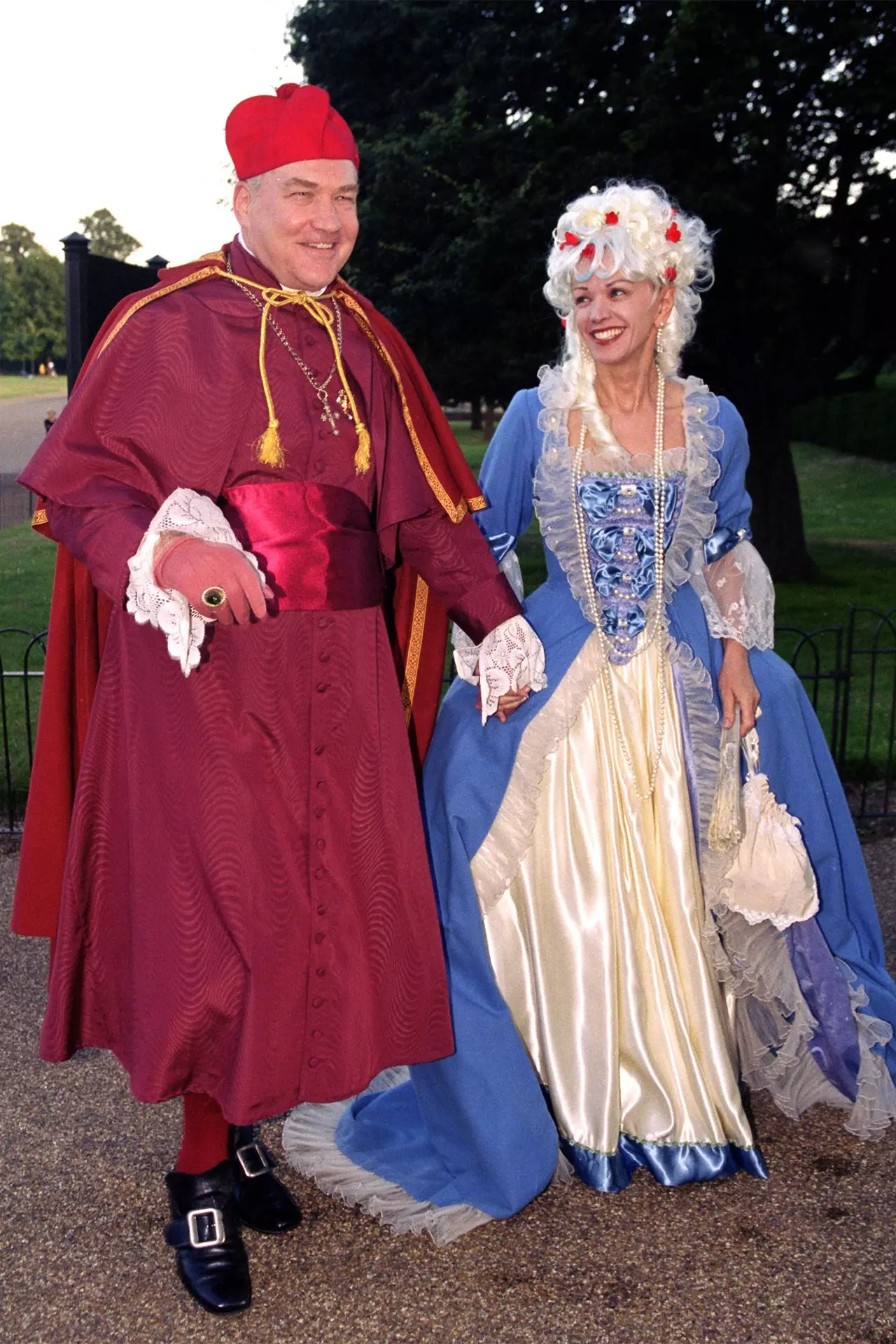 Conrad Black in Barbara Amiel na rojstnem dnevu lorda Fredericka in lady Gabrielle Windor v Kensingtonu 2000