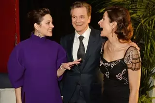 Marion Cotillard Colin Firth y Livia Firth