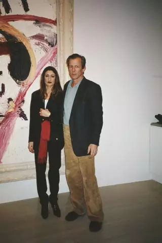 Peter Beard e a súa terceira esposa Nejma Khanum na Pace Gallery de Nova York en 1994