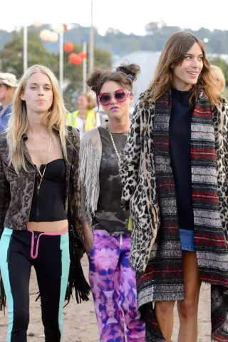 Mary Charteris Jaime Winstone og Alexa Chung