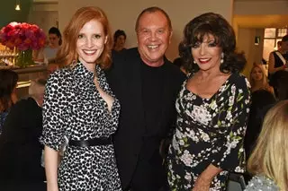 Jessica Chastain Michael Kors ແລະ Dame Joan Collins