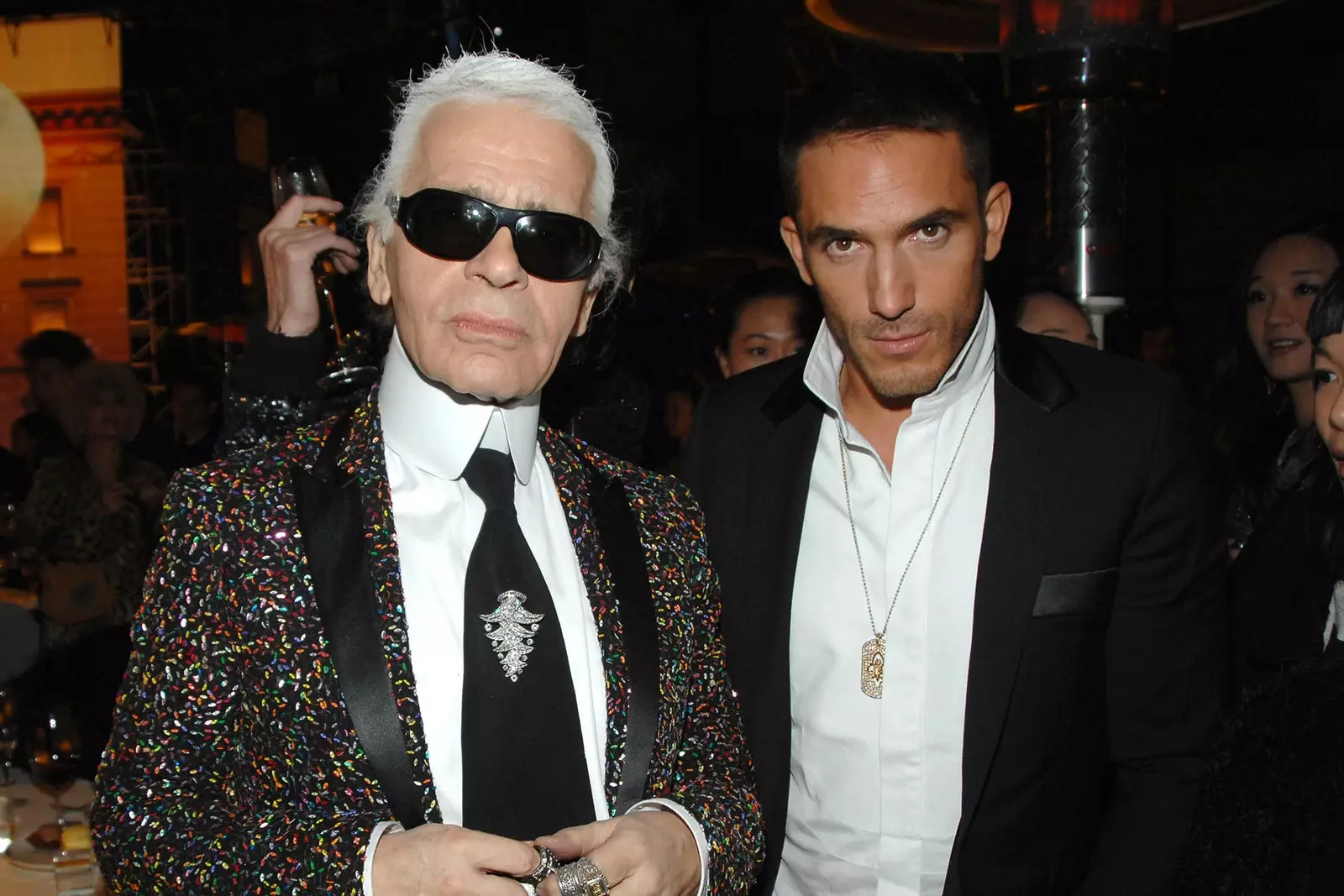 Karl Lagerfeld dan Sbastien Jondeau