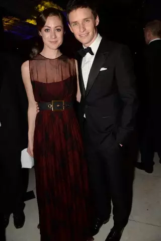 Eddie Redmayne agus Hannah Bagshawe