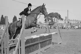 Ang Princess Royal nakigkompetensya sa Cookham Horse Trials Berkshire Marso 1972