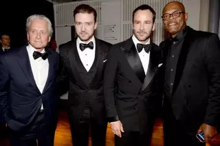 Michael Douglas Justin Timberlake Tom Ford dan Samuel L Jackson