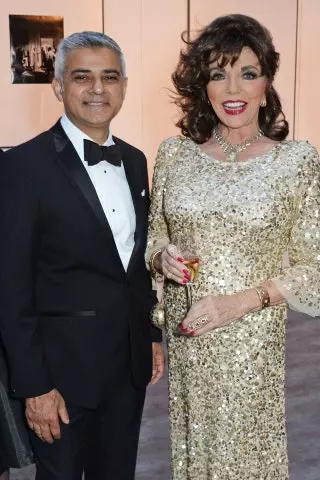 Sadiq Khan și Joan Collins