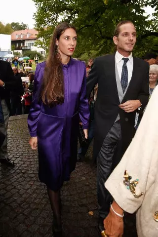 Halartar daurin auren Gimbiya Maria Theresia von Thurn und Taxis da Hugo Wilson tare da Andrea Casiraghi a Tutzing...